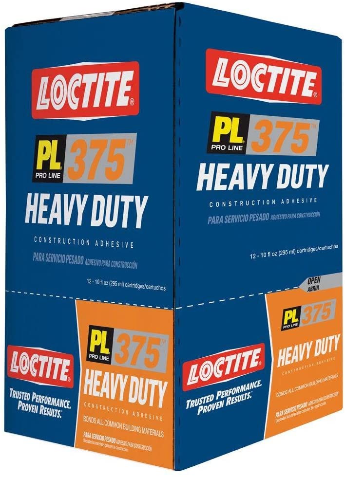 Loctite PL375 10 fl. oz. Heavy Duty Construction Adhesive (12-Pack ...