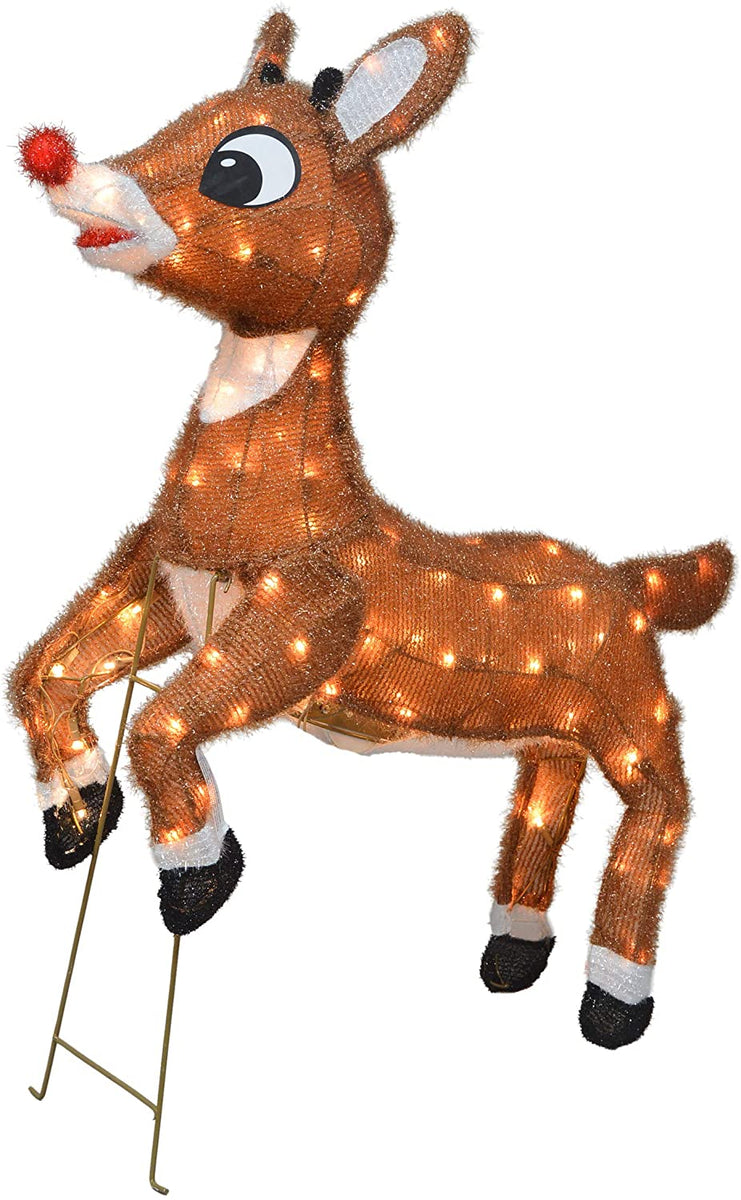 TisYourSeason 3D Rudolph The Red-Nosed Reindeer 36" Animated Outdoor C ...